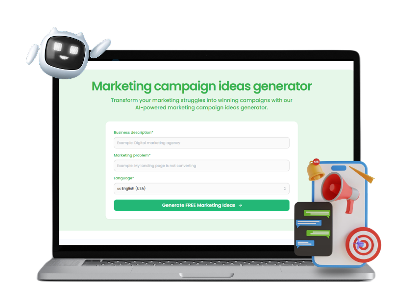 Free AI marketing campaign ideas generator | No sign-up | ContentIdeas